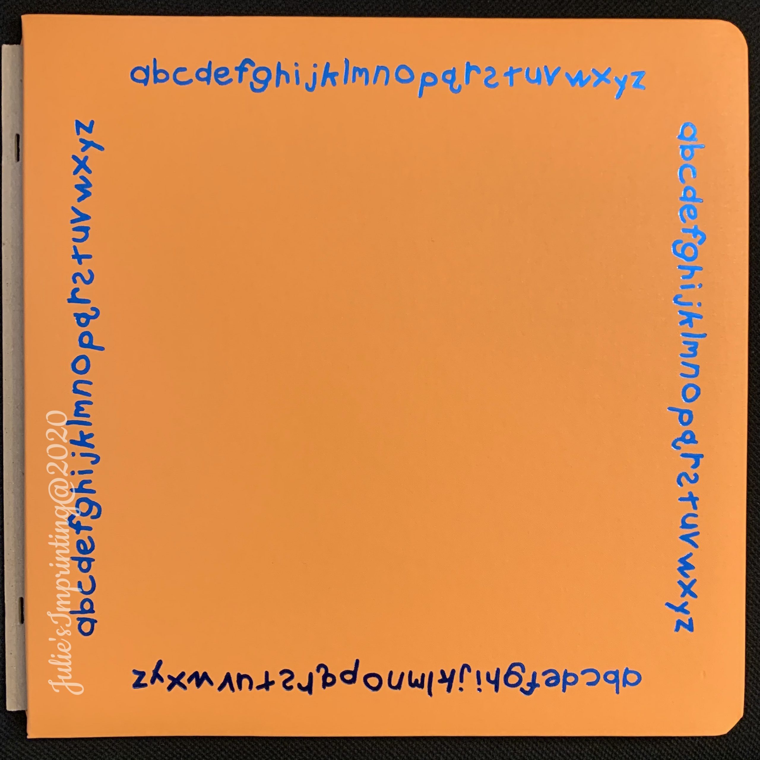 ABC Border Orange - Julie's Imprinting